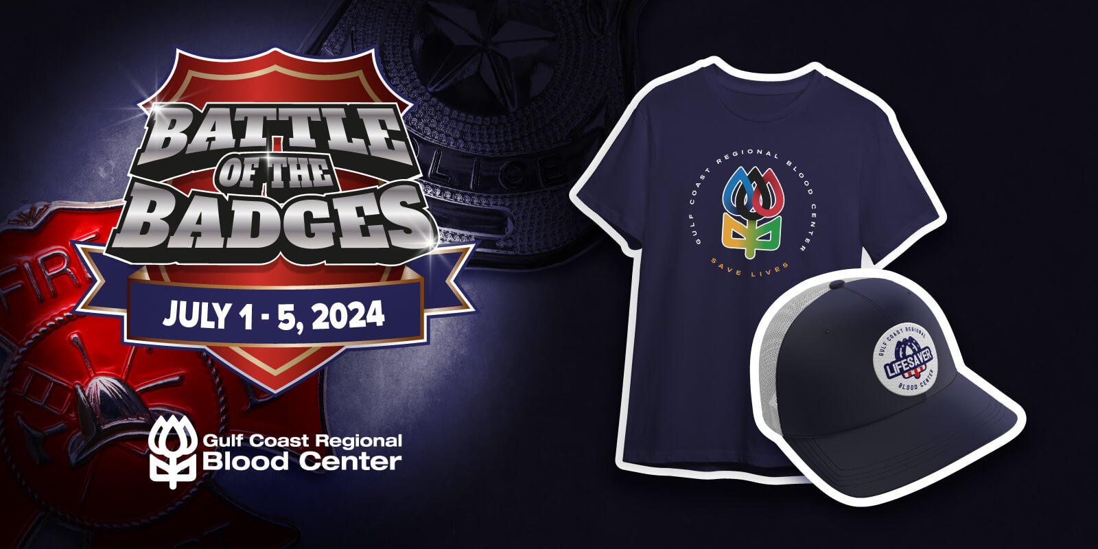 Battle of the Badges | Gulf Coast Regional Blood Center