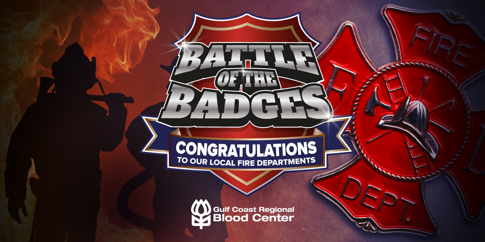 Battle of the Badges | Gulf Coast Regional Blood Center